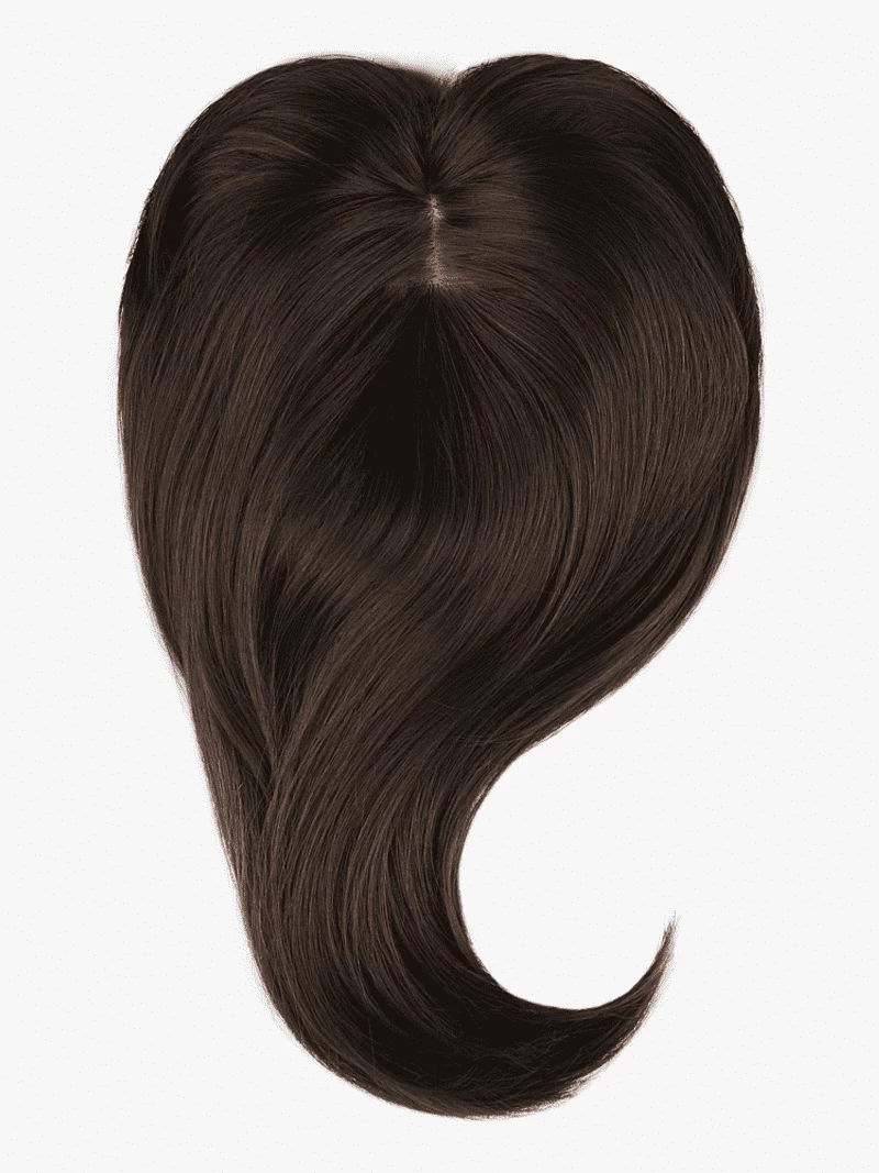Tupet damski włosy syntetyczne 35 cm #6 Gorzka czekolada - Cameron Hair