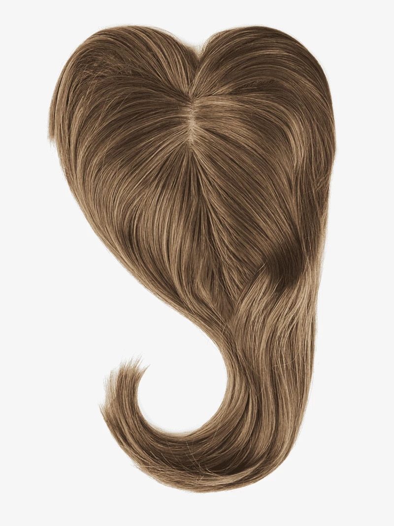 Tupet damski włosy syntetyczne 35 cm #M27/M6P/6 Jasny, chłodny brąz ...