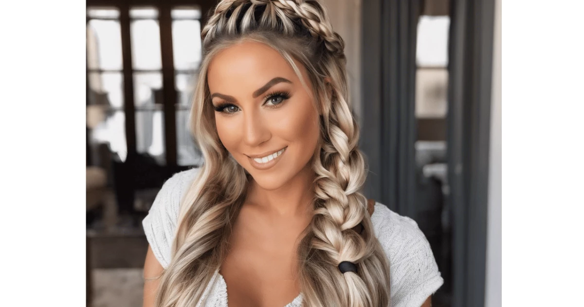 Kucyk z warkoczem u góry - prosta i elegancka fryzura na każdą okazję ...