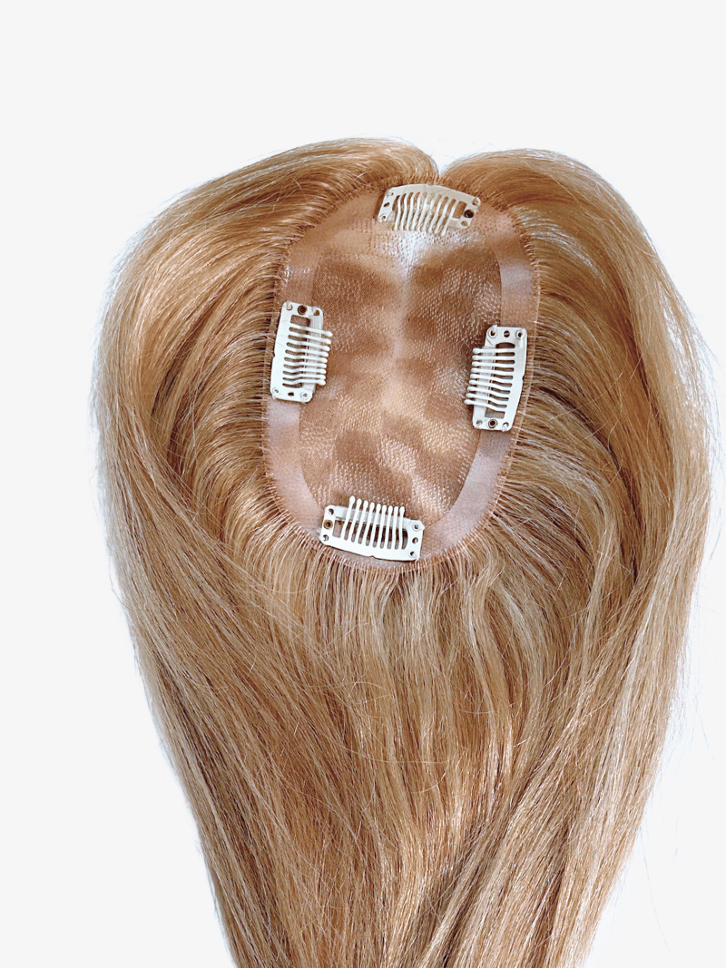 Gęsty tupet Clip In włosy naturalne #10/22 blond baleyage