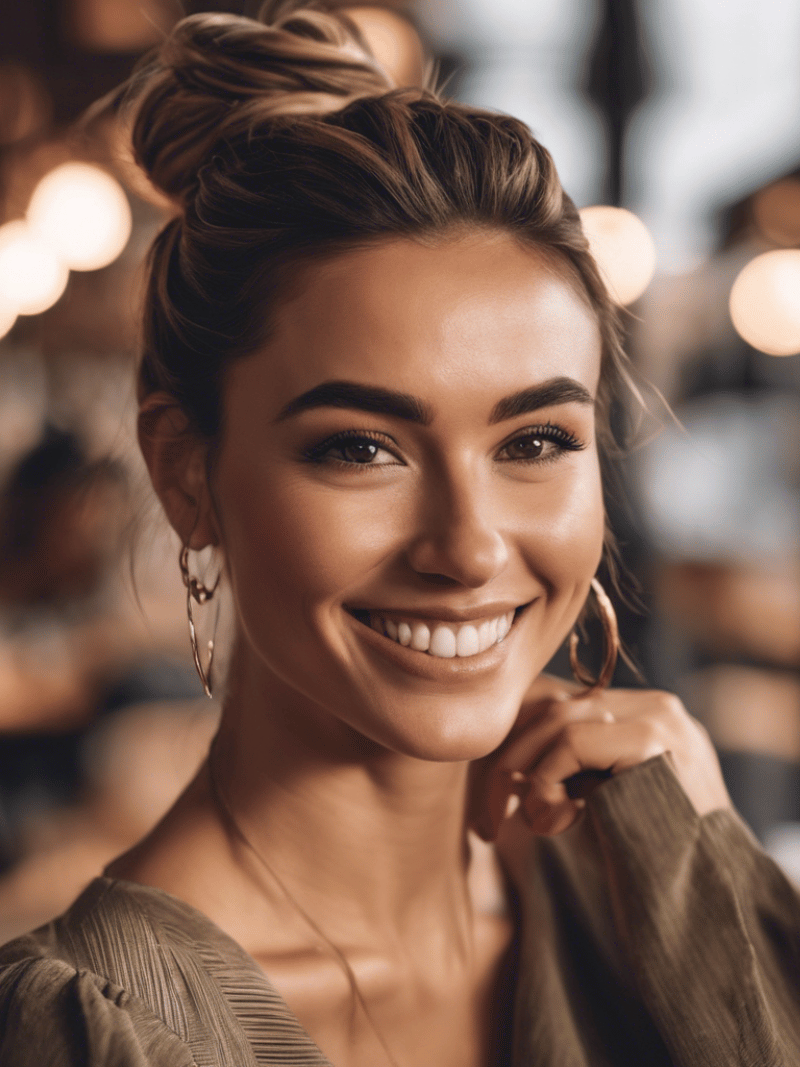 Mały kok z włosów naturalnych #3 Naturalny brąz - Cameron Hair